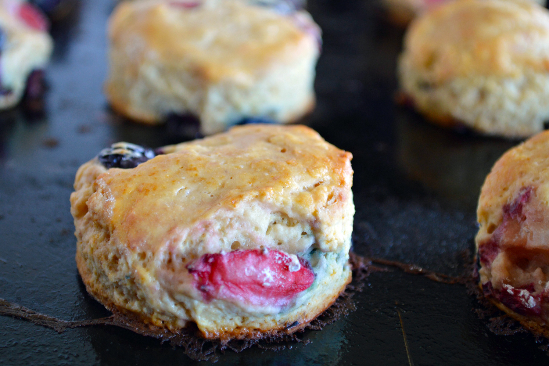 Mixed Berry Biscuits Recipe - Food Fanatic
