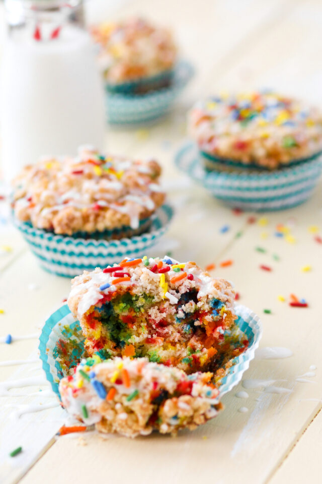 Birthday Cake Muffins Recipe - Food Fanatic