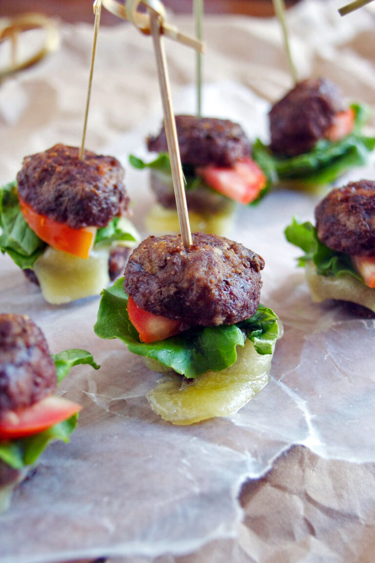 Meatball Sandwiches on a Stick Recipe - Food Fanatic