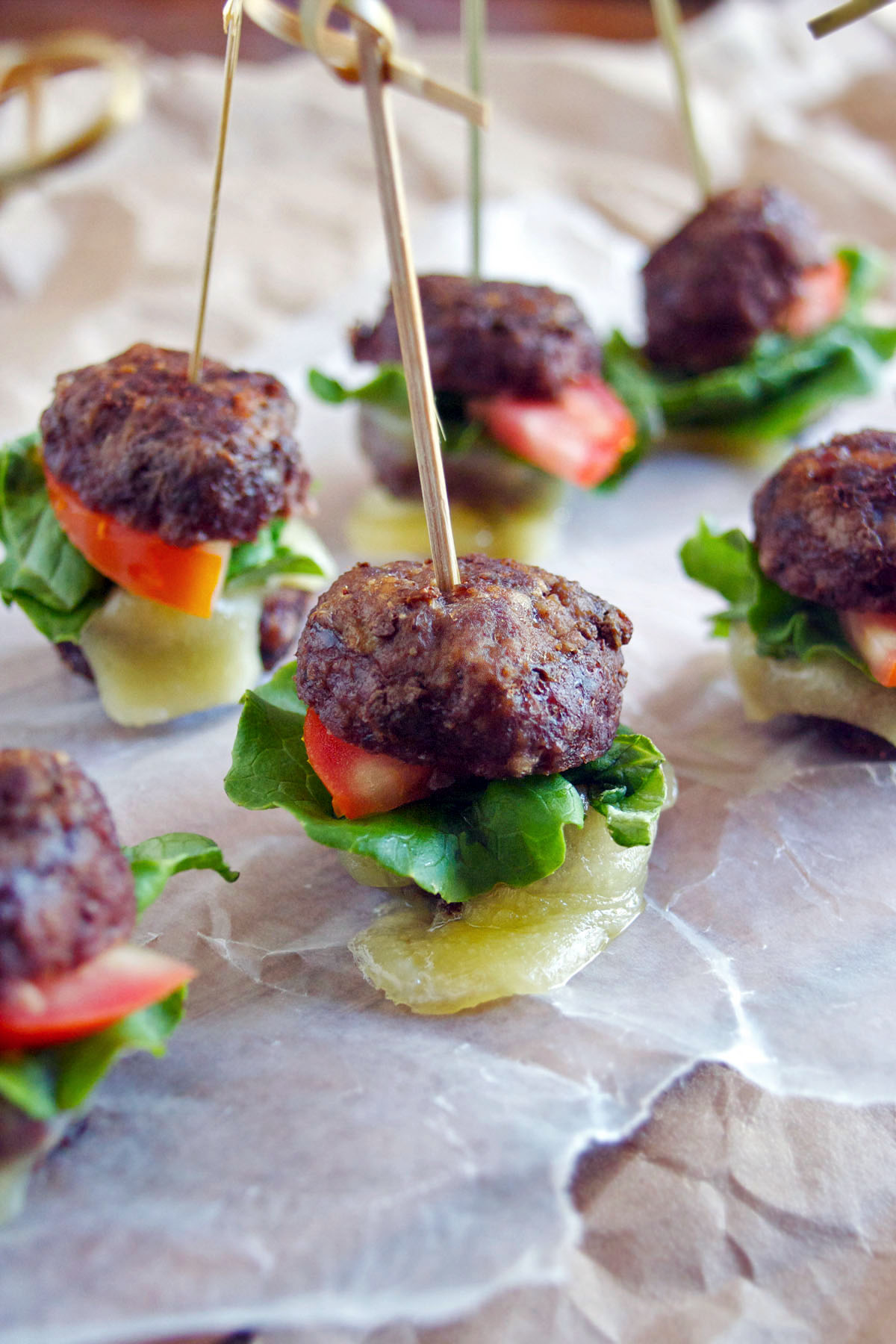 Meatball Sandwiches on a Stick Recipe - Food Fanatic