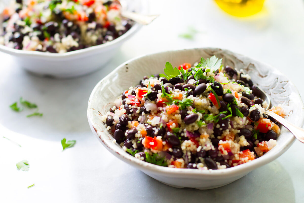 Black Bean Couscous Salad Recipe - Food Fanatic
