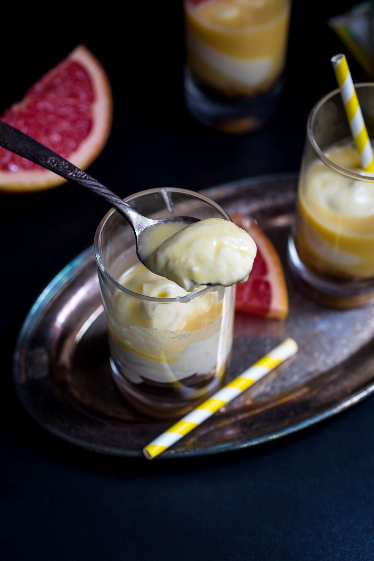 Paloma Cheesecake Shots Image - Food Fanatic