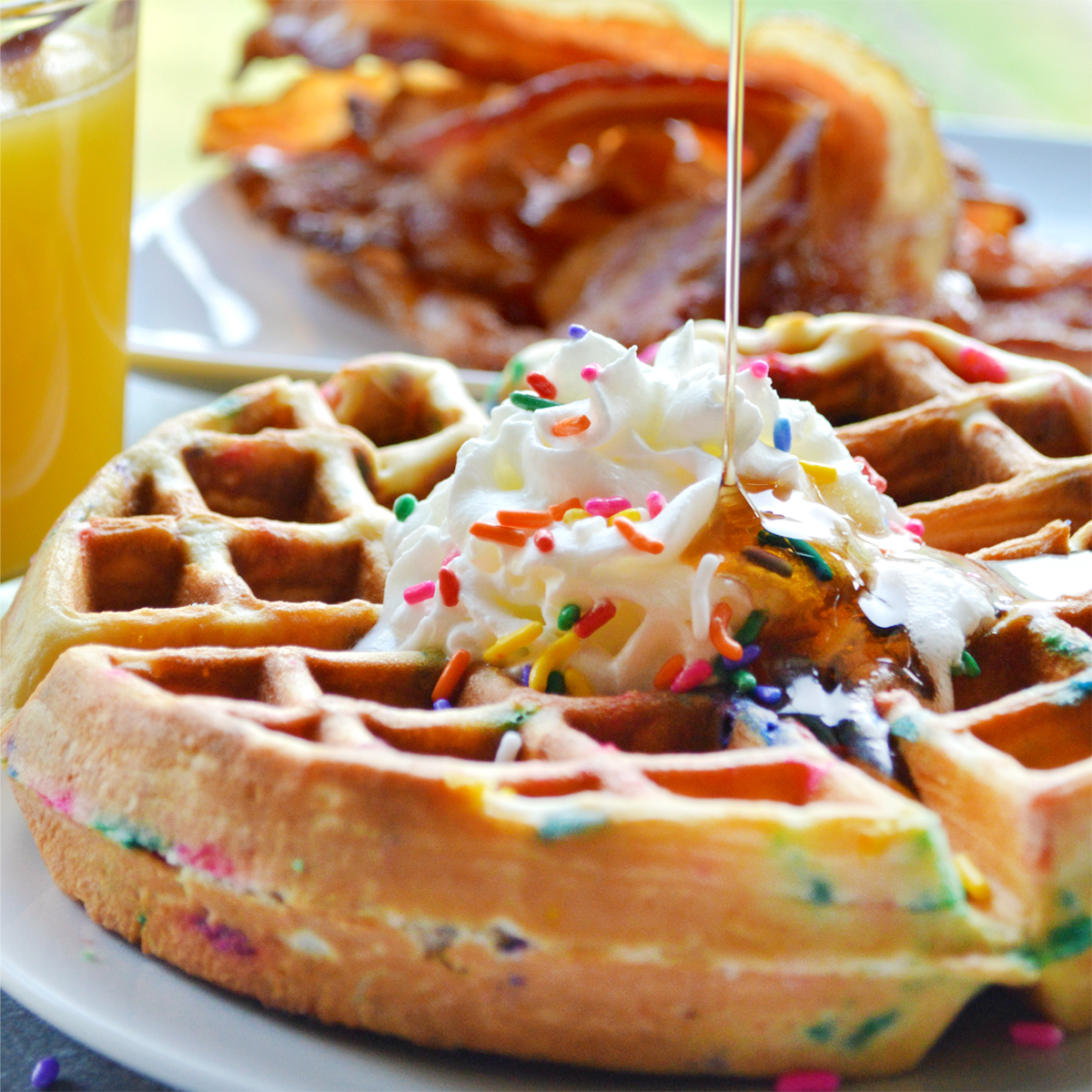 Funfetti Waffles Recipe - Food Fanatic