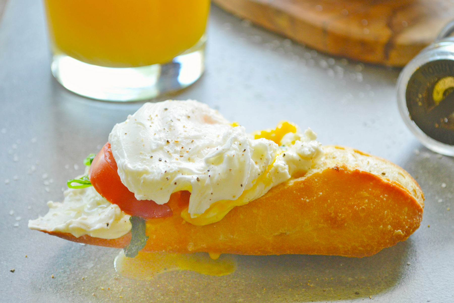 Whipped Feta Breakfast Crostini Recipe - Food Fanatic