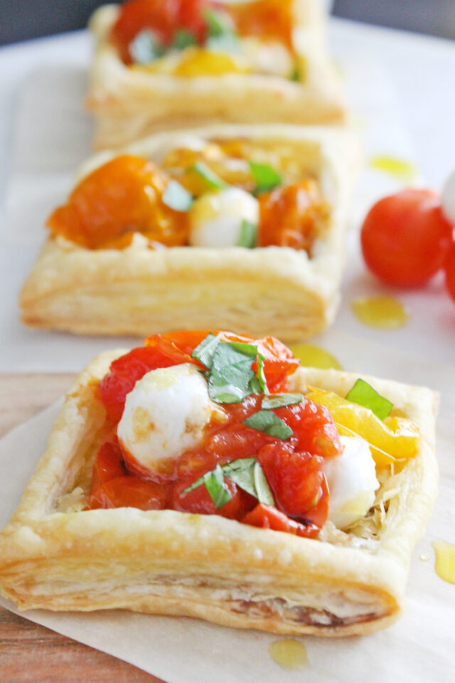 Caprese Tarts Recipe - Food Fanatic