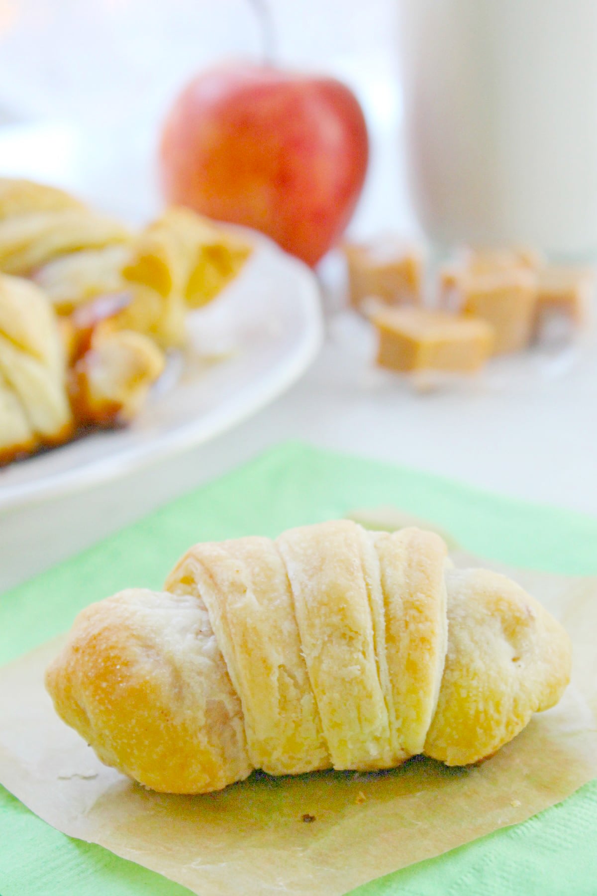 Caramel Apple Croissants Recipe - Food Fanatic