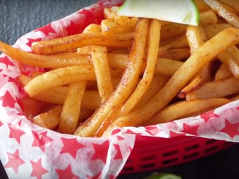 How to Make Baked Chili-Lime French Fries - Food Fanatic