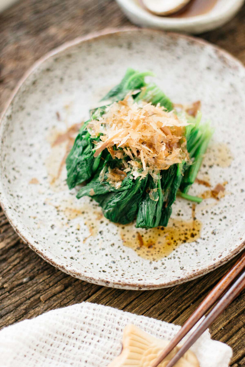 Spinach Ohitashi Recipe - Food Fanatic