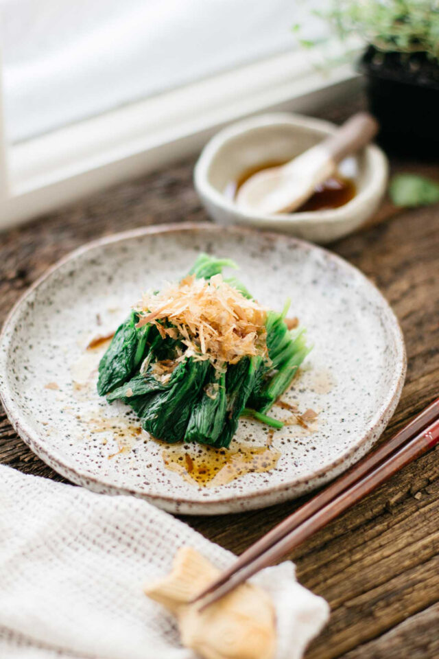 Spinach Ohitashi Recipe - Food Fanatic