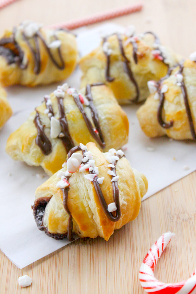 Chocolate Peppermint Croissants Recipe - Food Fanatic