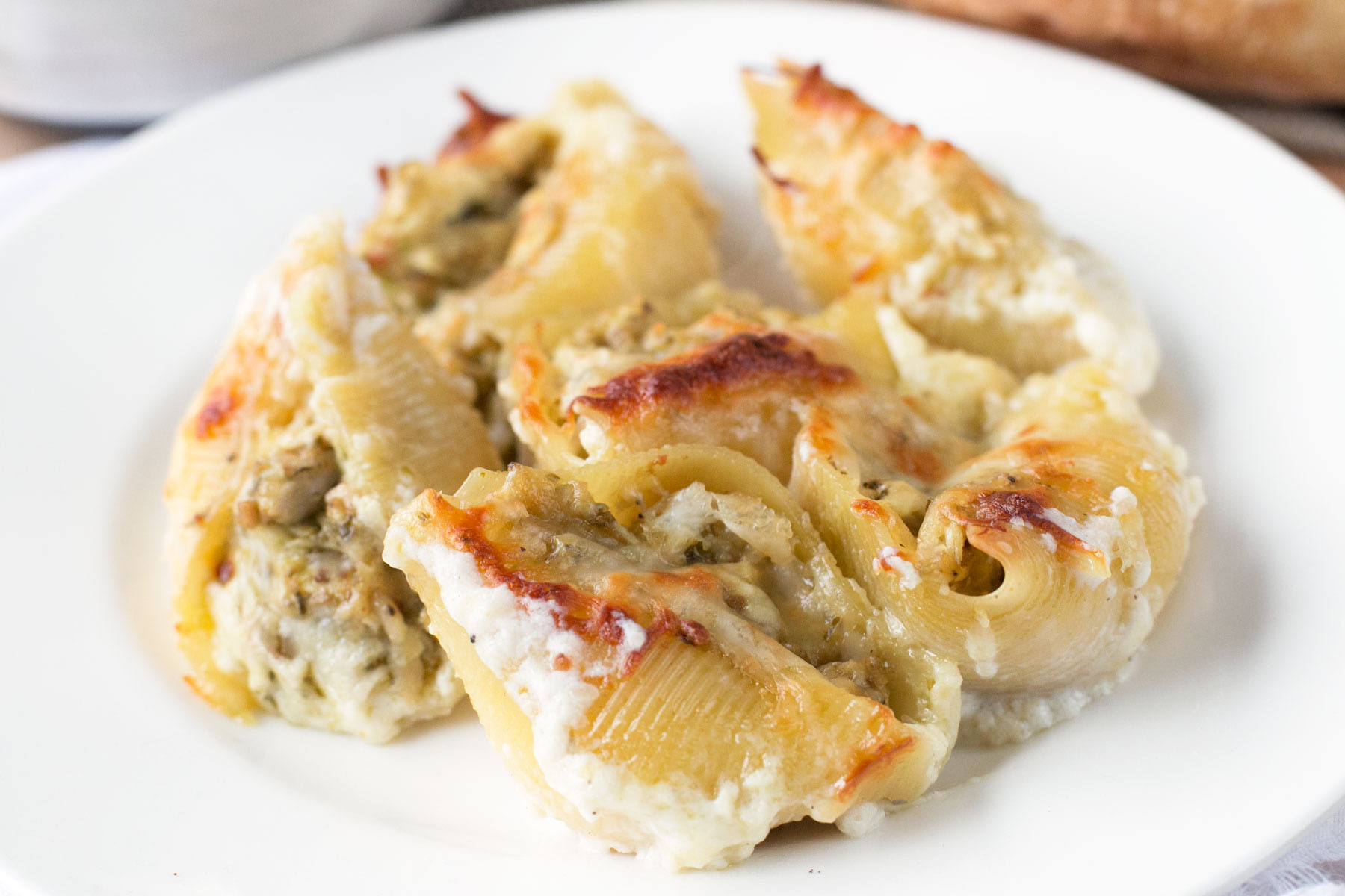 Chicken Avocado Pesto Stuffed Shells Recipe - Food Fanatic
