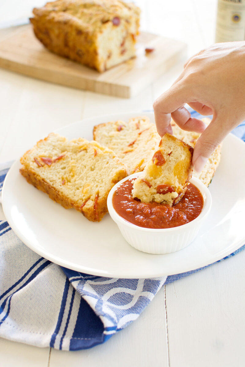 Pizza Beer Bread Recipe - Food Fanatic