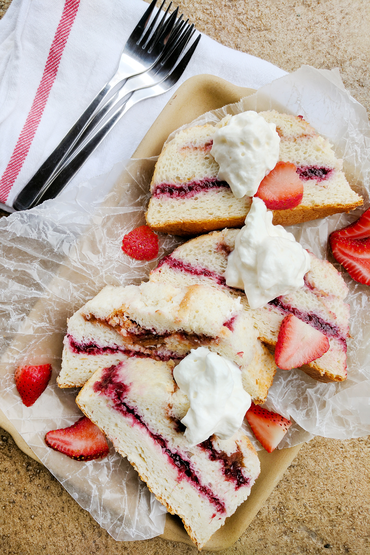 Angel Food Jam Cake Recipe - Food Fanatic