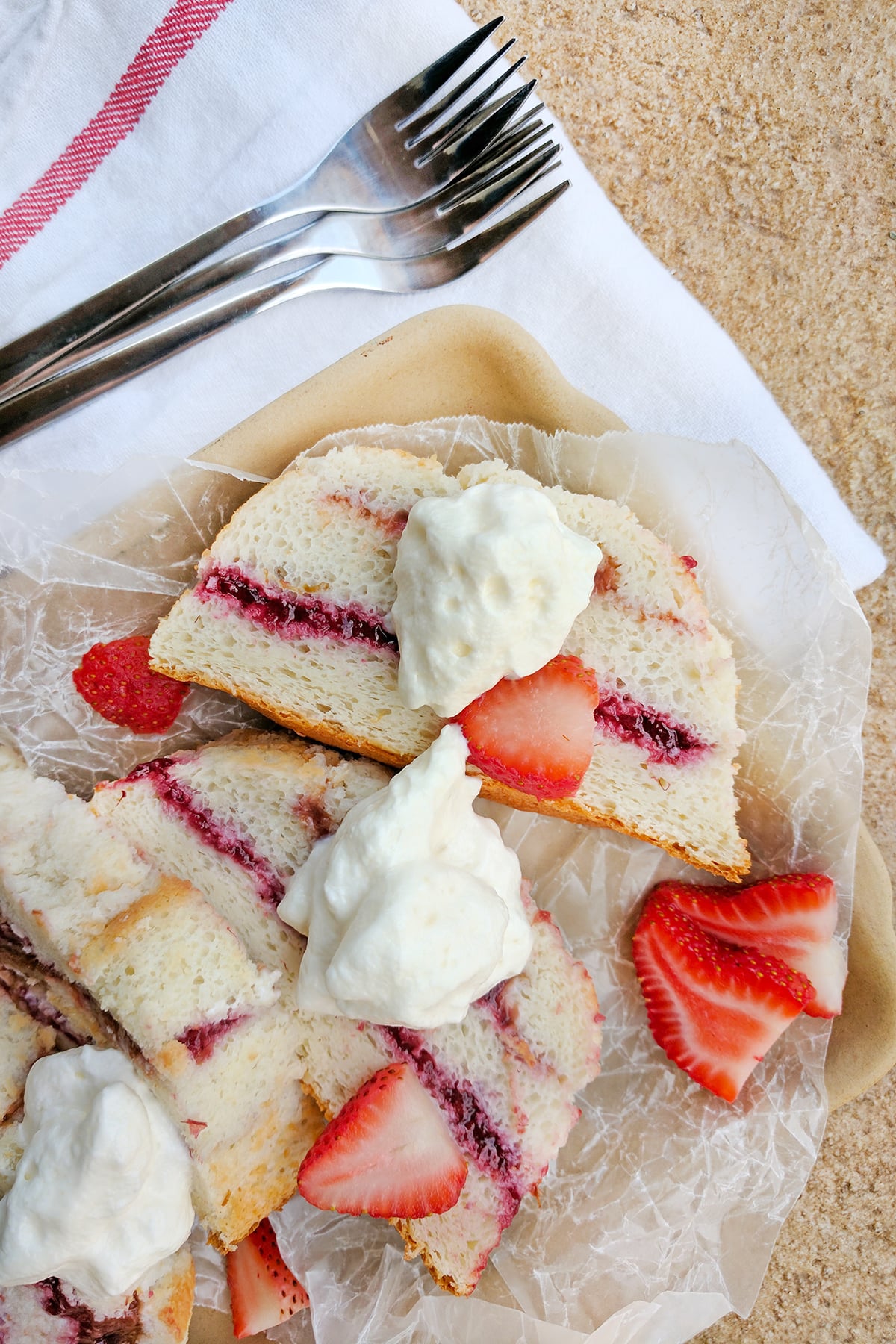 Angel Food Jam Cake Recipe - Food Fanatic