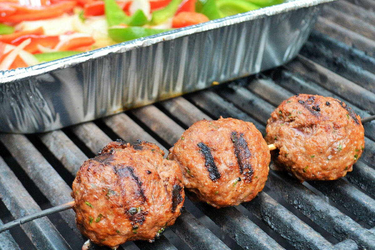 Easy Grilled Meatballs Recipe - Food Fanatic