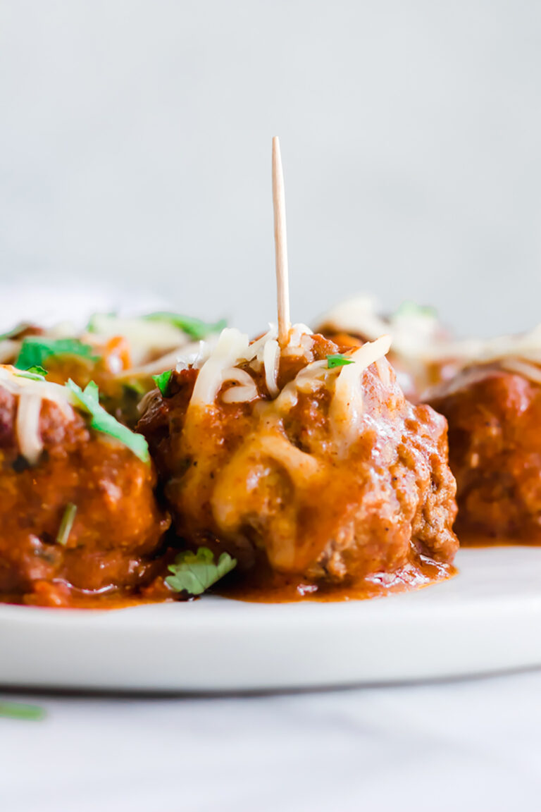 Tex Mex Enchilada Meatballs Recipe - Food Fanatic
