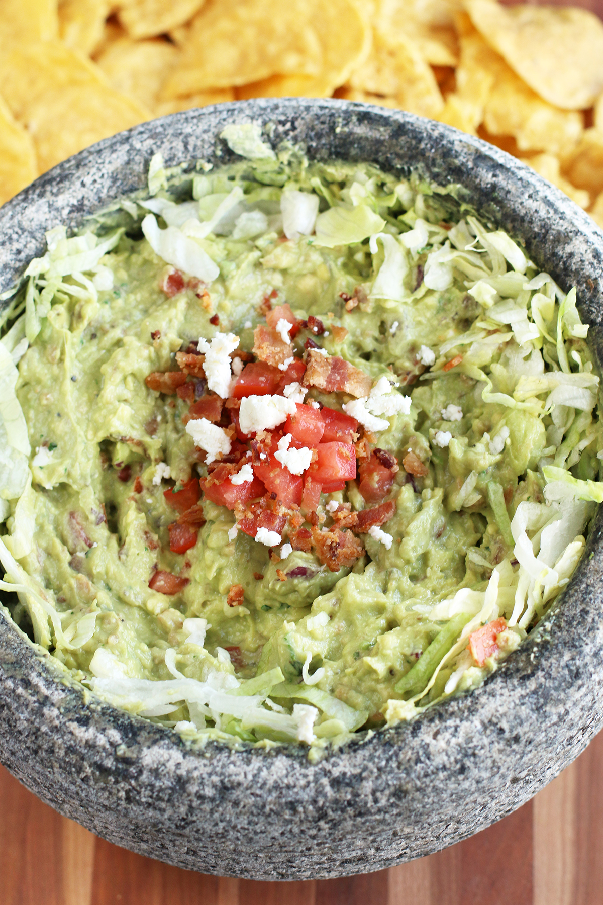 BLT Goat Cheese Guacamole Recipe - Food Fanatic