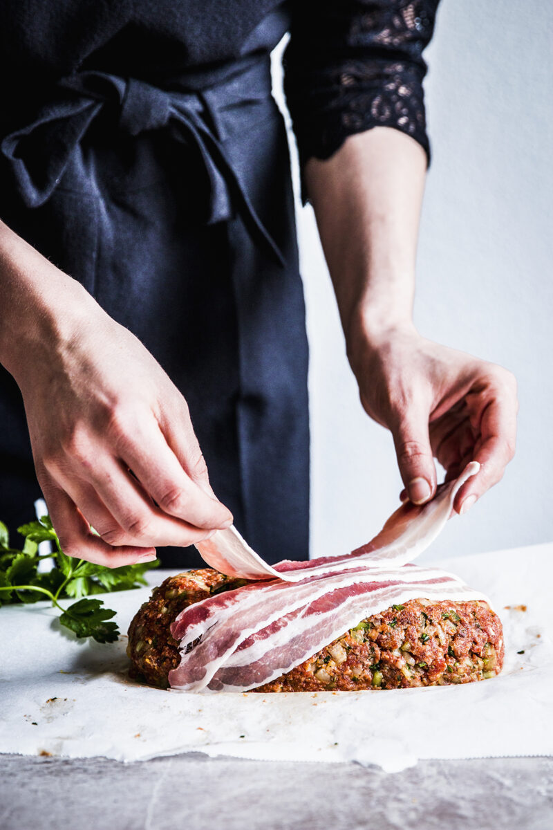 Bacon Wrapped Meatloaf Recipe - Food Fanatic