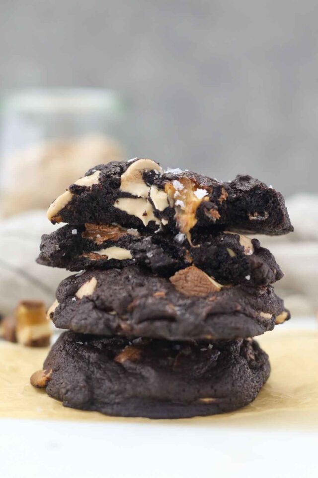 Snickers Cookies Recipe - Food Fanatic
