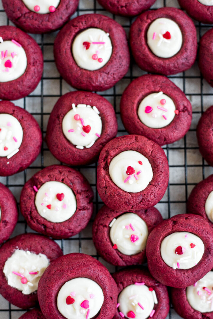 Red Velvet Thumbnail Cookies Recipe - Food Fanatic