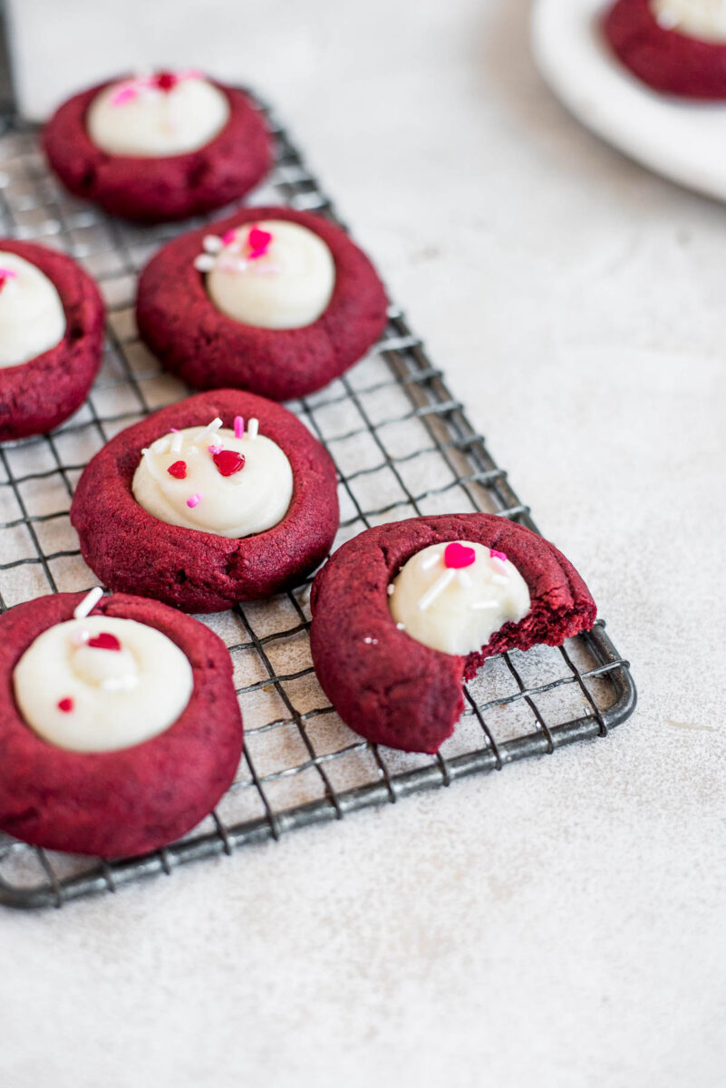 Red Velvet Thumbnail Cookies Recipe - Food Fanatic