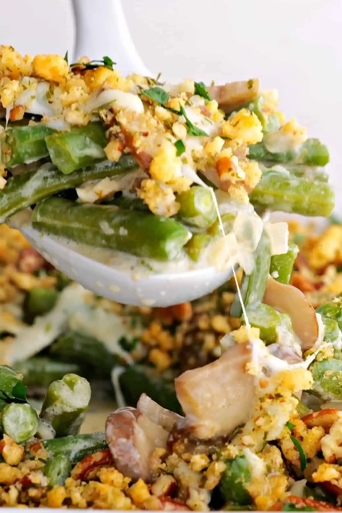 Dr. Davinah's Eats Keto Green Bean Casserole Recipe Photo - Food Fanatic