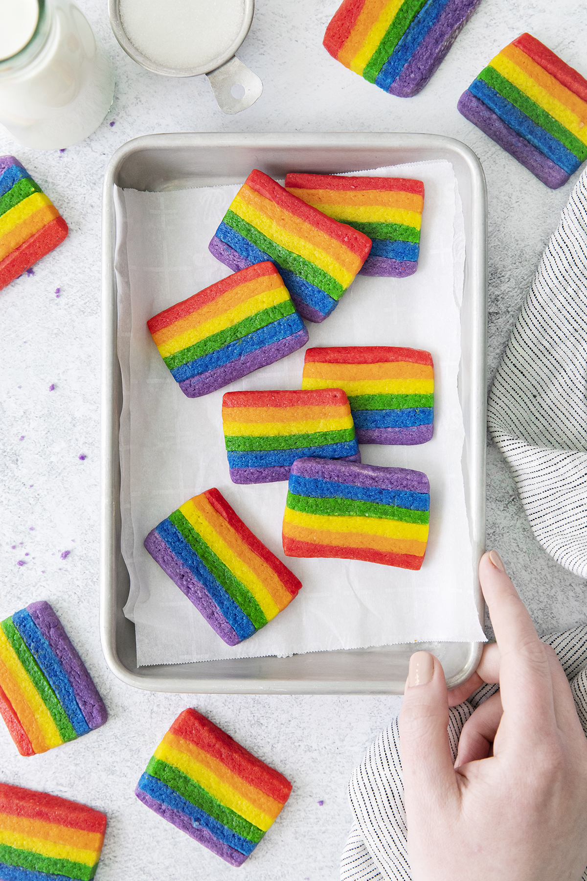 Good Life Eats Rainbow Cookies Photo - Food Fanatic