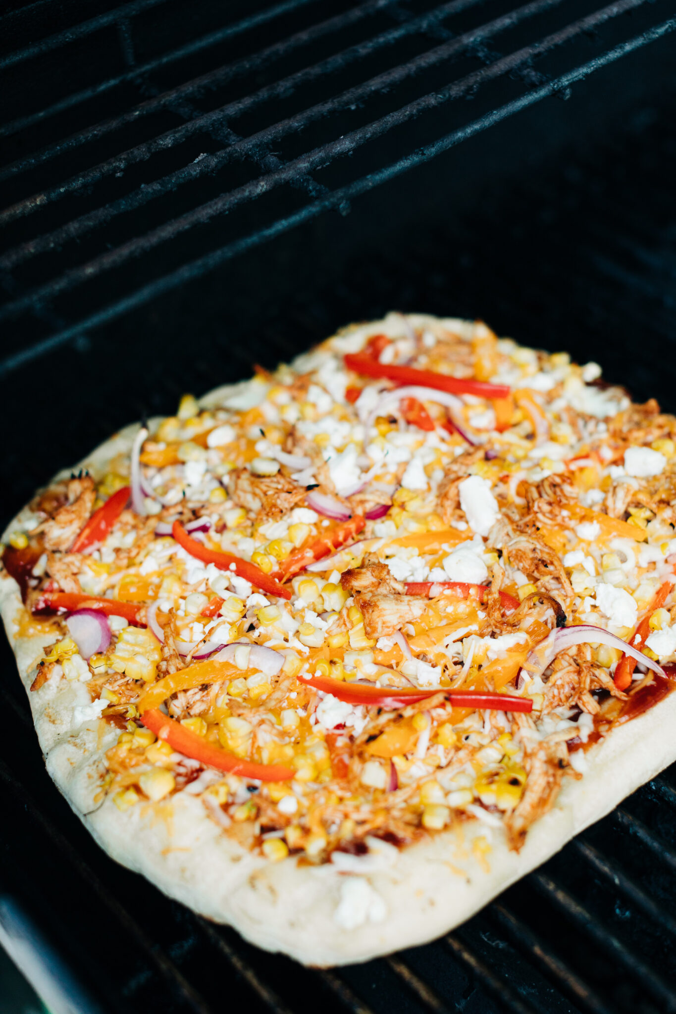 Barbecue Chicken Grilled Pizza Recipe - Food Fanatic