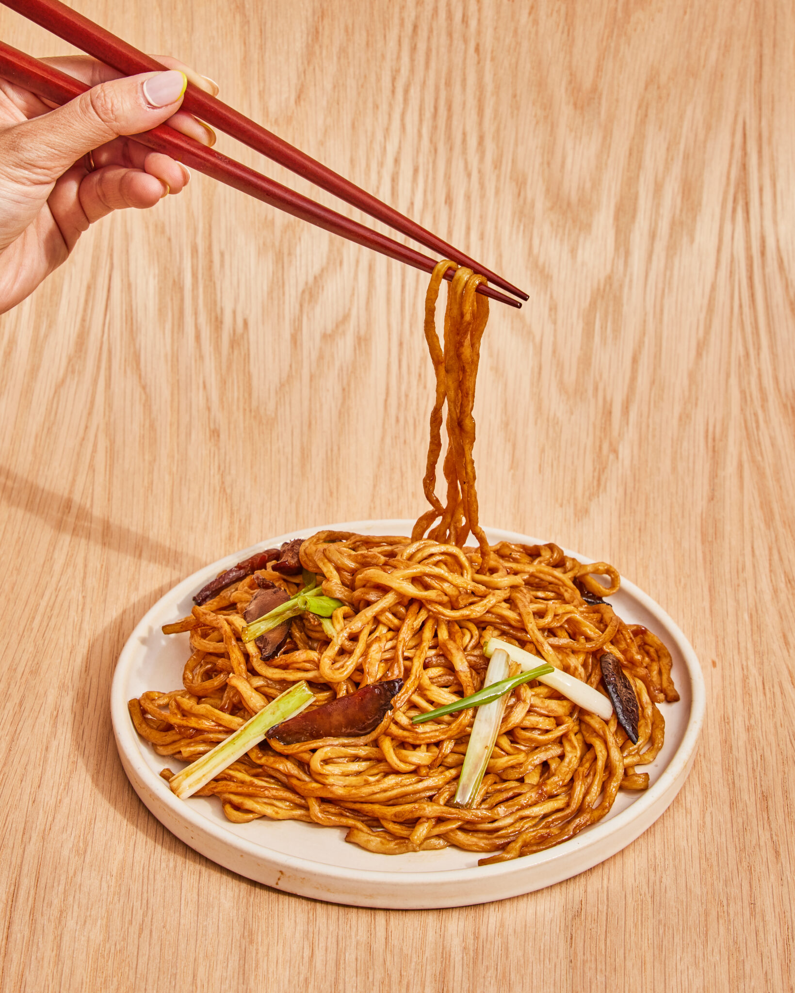 Auspicious Longevity Noodles Recipe (Yi Mein / 伊面) - Food Fanatic